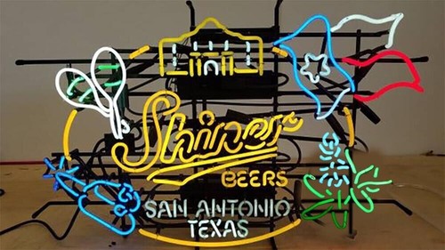 Shiner Beers San Antonio Texas Neon Sign For Beer Bar Man Cave Wall ...