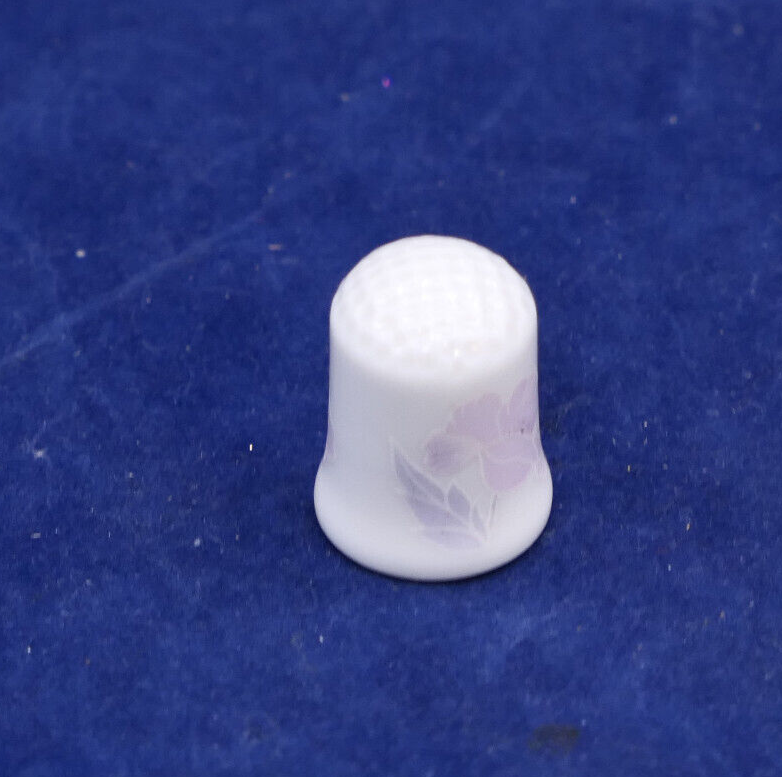 Purple Violet Flower Posy Bone China Vintage Thimble - Collectibles ...