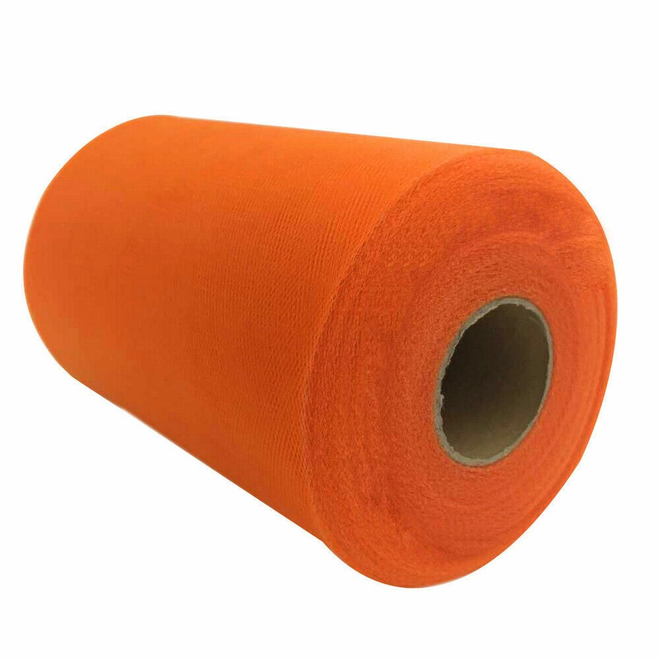 6" x 50/100/200yards Tulle Fabric Roll Tutu Spool Wedding Bow ...