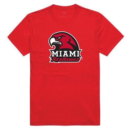 Miami University RedHawks NCAA Freshman Tee T-Shirt Red | eBay