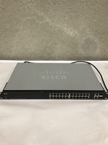 Cisco SF200-24P 24-Port 10/100 PoE Ethernet Managed Smart Network ...