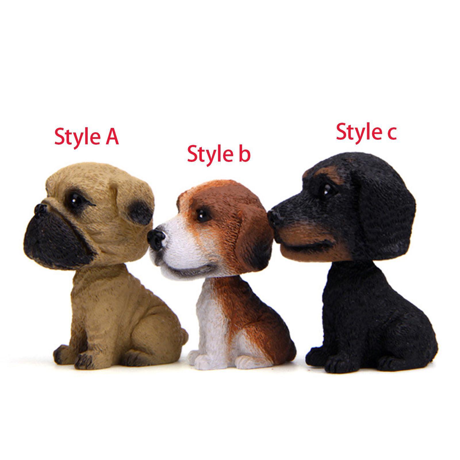 Swaying Dogs Car Ornaments Resin Car Dashboard Decor for Automobile ...