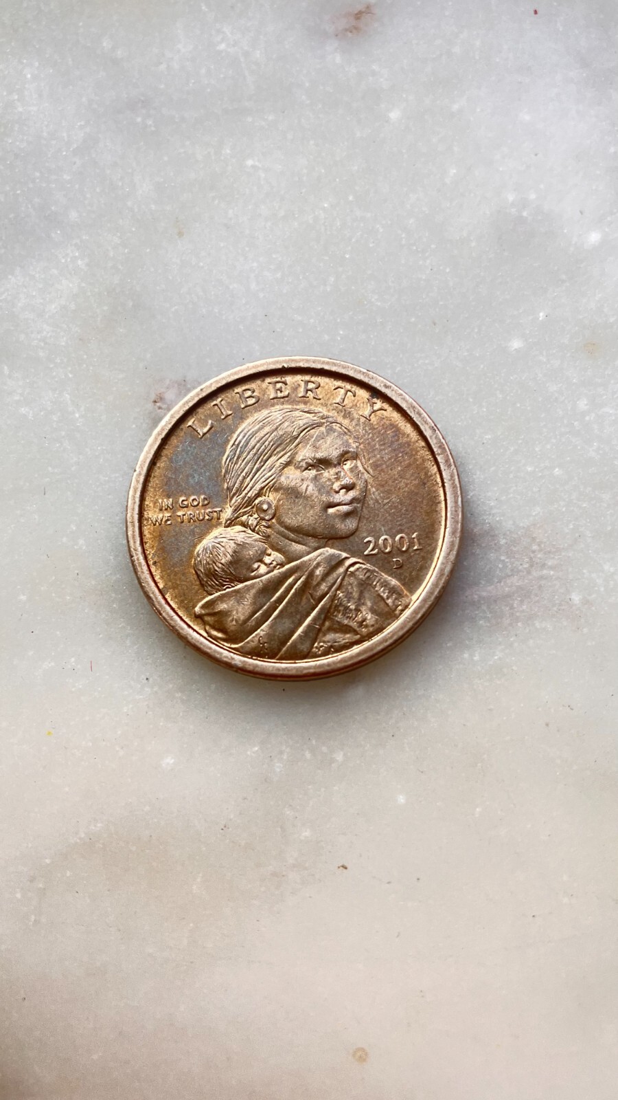 2001 D SACAGAWEA One Dollar US Liberty Coin Native American Design ...