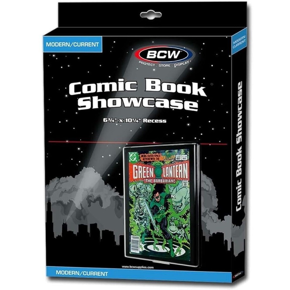 BCW Comic Book Showcase - Framed Display Case - Hangs On Wall - Current Size | eBay