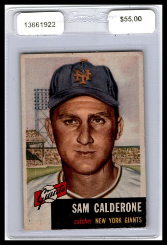 1953 Topps Sam Calderone 260 Rookie New York Giants | eBay