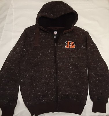 Cincinatti Bengals Jacket Sherpa Lined Full Zip Hoodie NFL G-III Men's ...