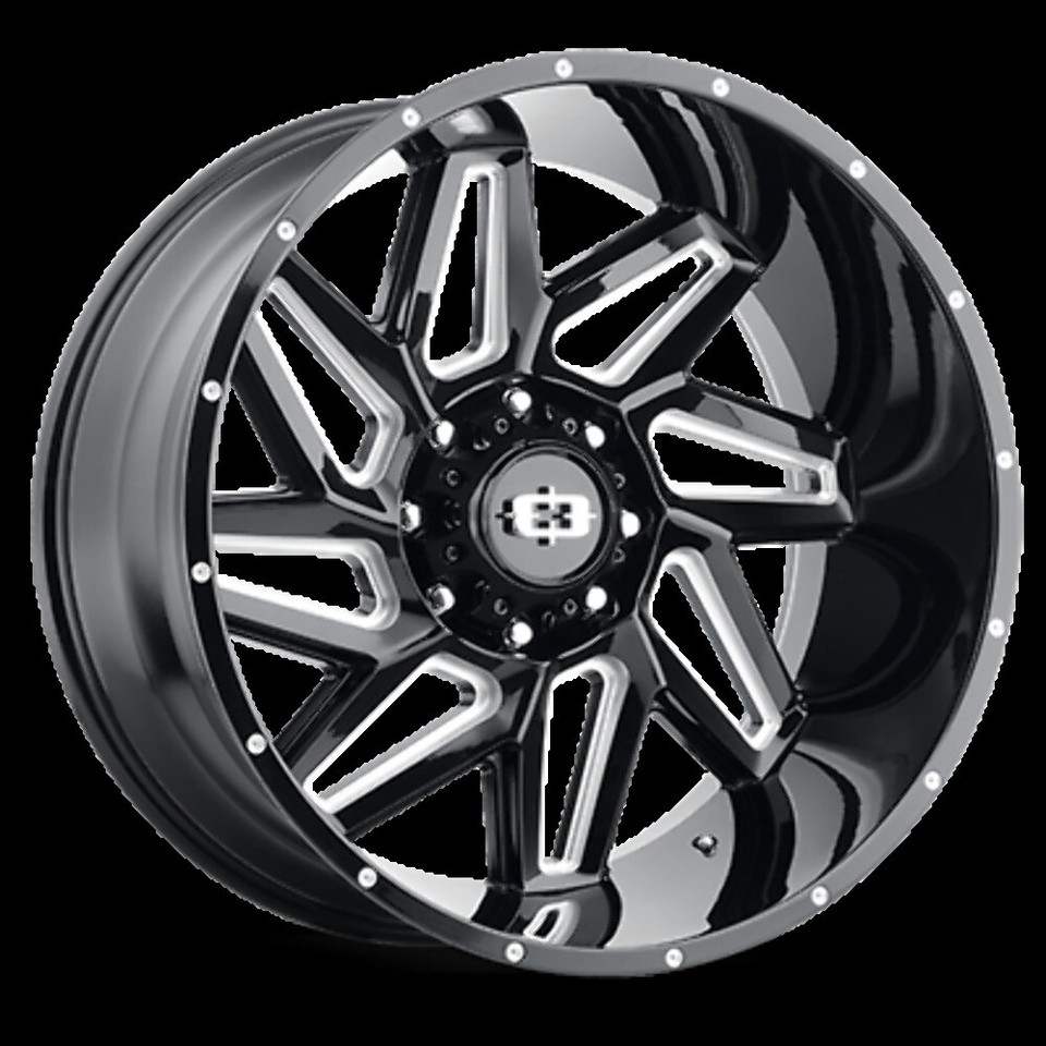 22x12 Vision Spyder Black Wheels 37 MT Tires Package 8x170 Ford Super ...