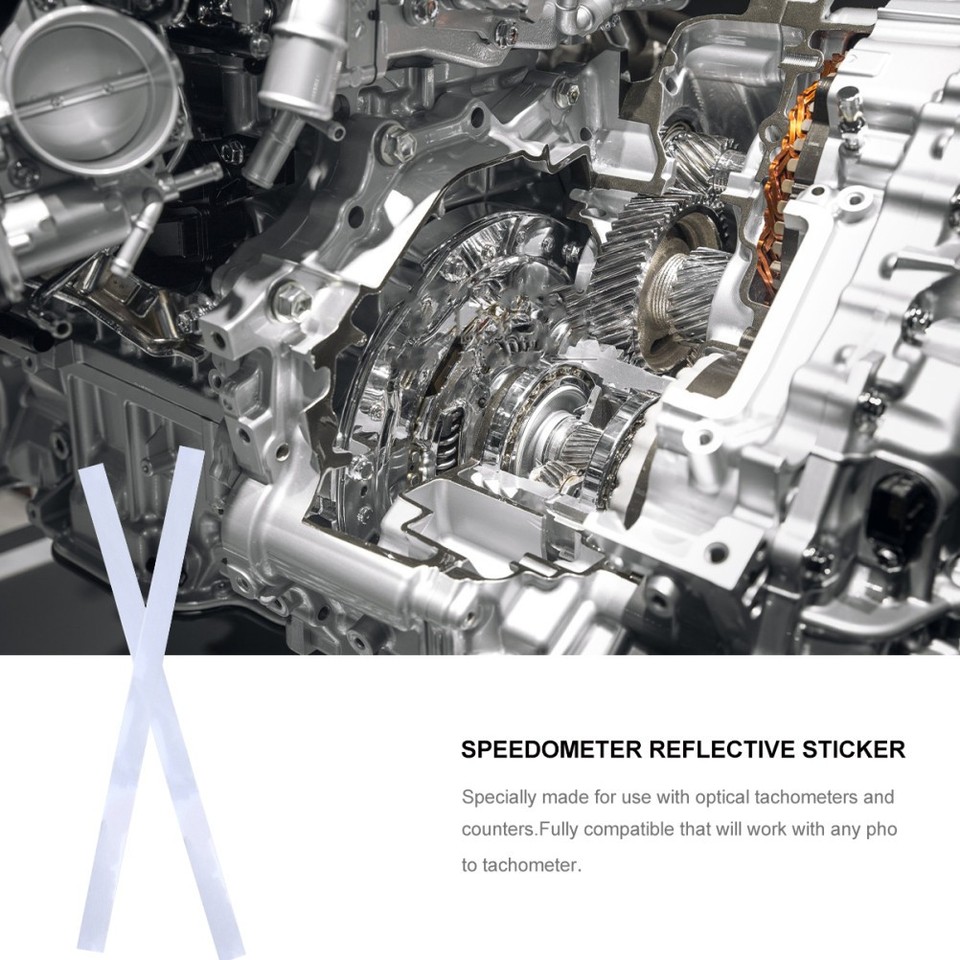 2 Pack Tachometer Reflective Paper Band Reflector Tape Strips Sticker ...