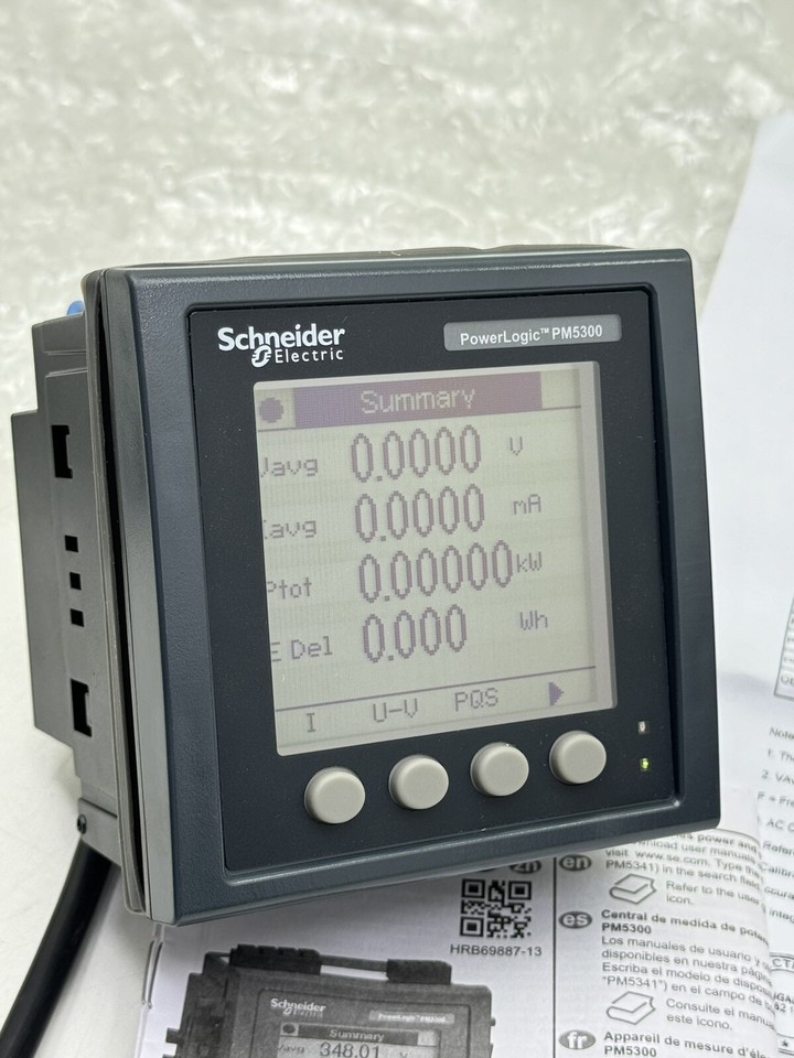 SCHNEIDER ELECTRIC METSEPM5320 POWERLOGIC PM5320 POWER METER (SEE ...
