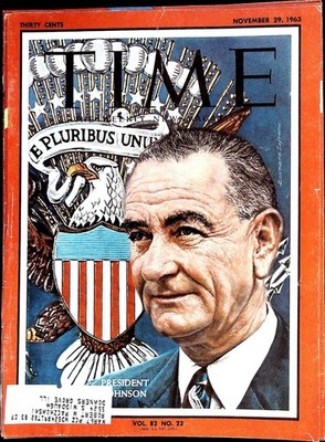 Time Magazine November 29, 1963 President Lyndon Johnson FRONT COVER ...