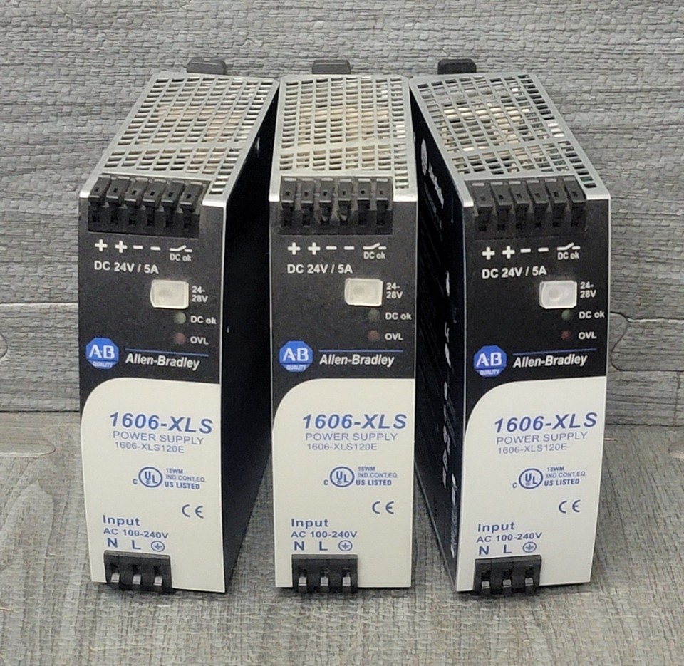 Allen Bradley 1606-XLS120E Ser A Power Supply, Input 100-240VAC, Output ...