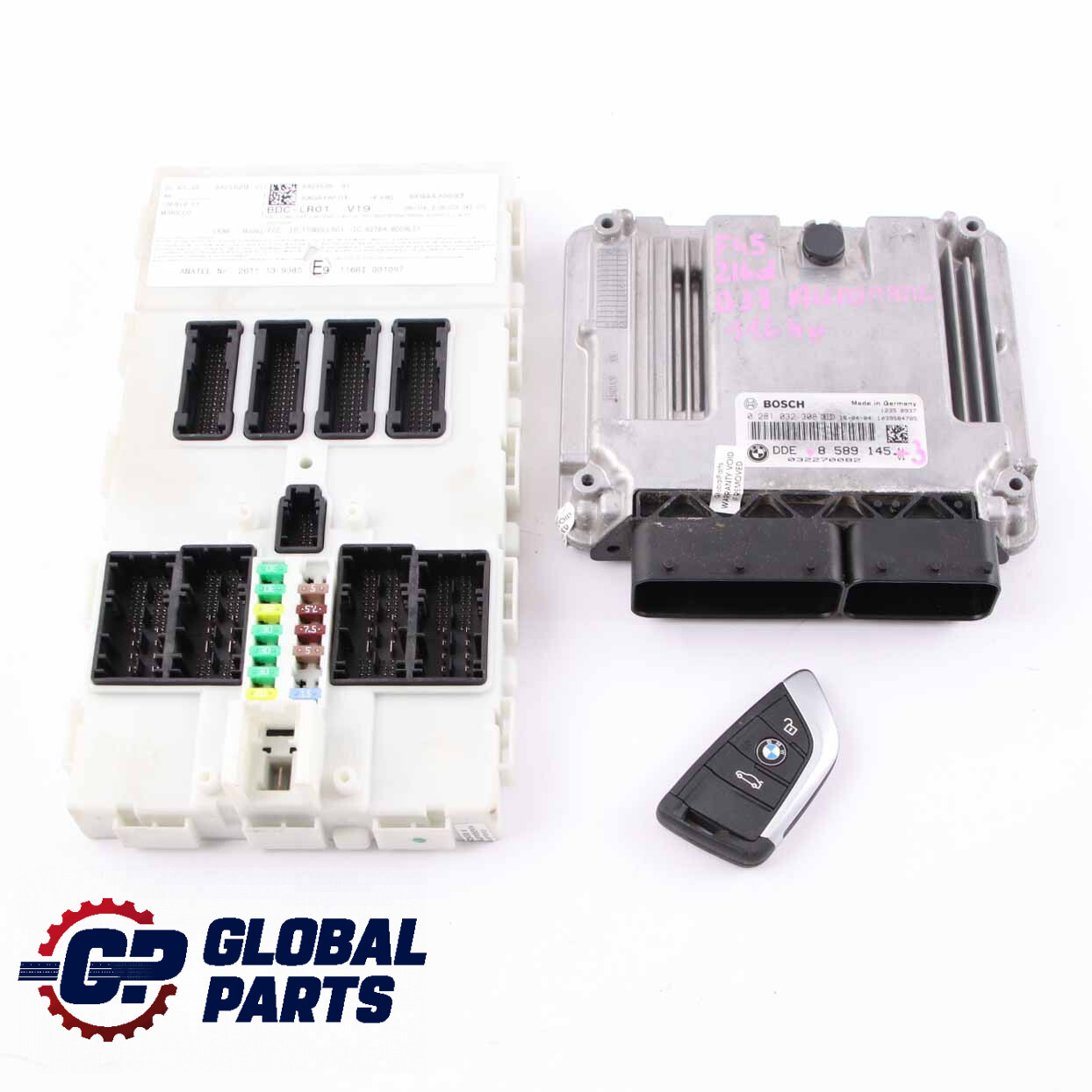 BMW F45 216d B37 116HP Engine Control Unit ECU Kit DDE 8589145 FEM Key ...