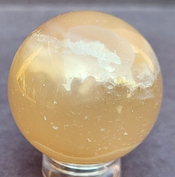 Flower Agate Sphere Ball Orb Crystal Chakra Marble Gemstone Mineral ...