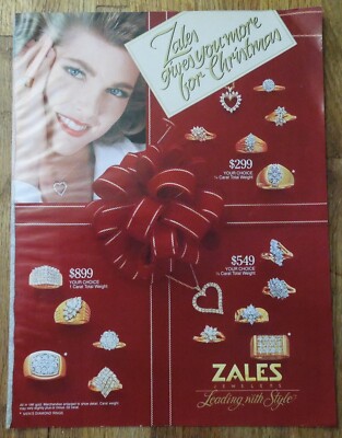 ZALES Jewelers Diamonds & Gold Sale 4 Page Magazine ad | eBay