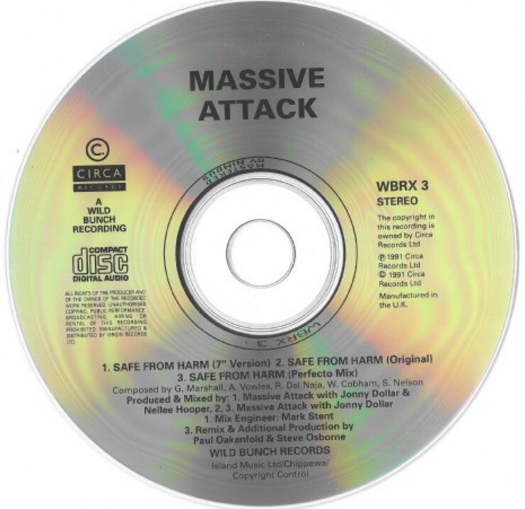 Safe From Harm by Massive Attack (CD Single 1991) UK & Europe Import | eBay