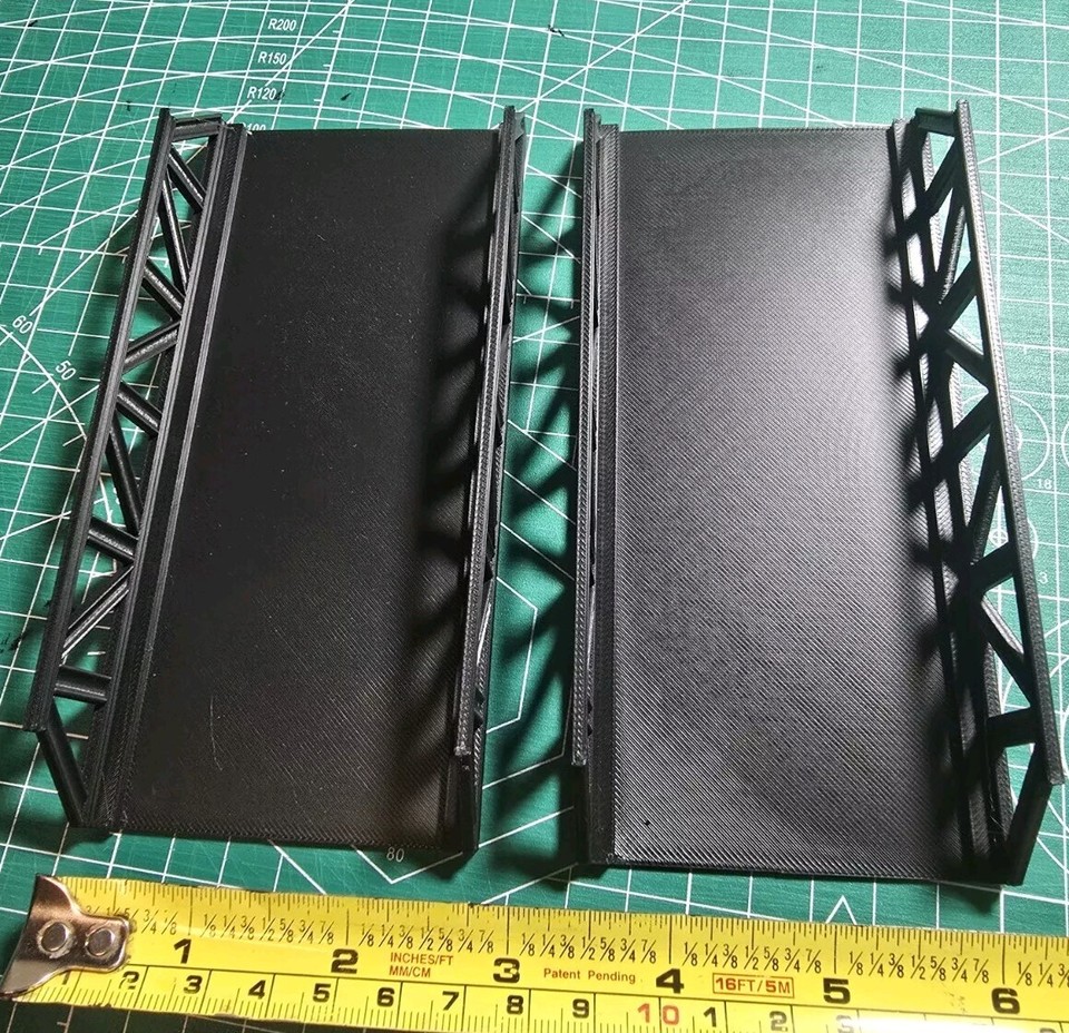 1/160th N Scale Kato Dual Track Bridge Tressles Pair Black Free ...