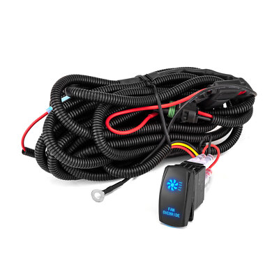 UTV Cooling Fan Override Rocker Switch Kit For Polaris RZR Can am Honda ...