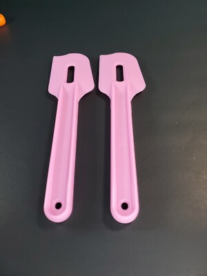 Tupperware Paddle Scraper Gadget Spatula Vintage Style Pink Set of 2 ...