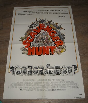1979 SCAVENGER HUNT 1 SHEET MOVIE POSTER WILLIE AAMES 1st FILM DIRK ...