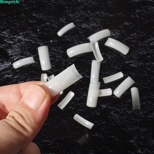 100/500pcs Curved Hawk Nail Tips - Acrylic Half Cover Nails Manicure ...