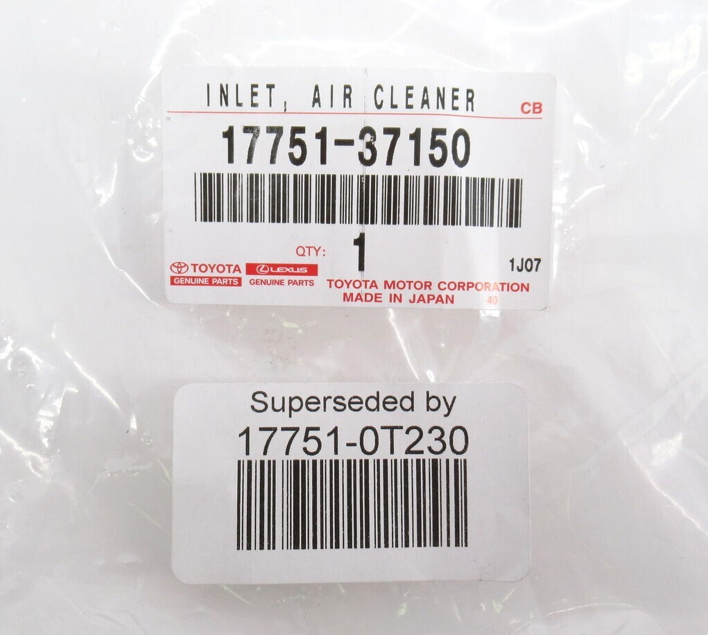 Genuine OEM Toyota 17751-0T230 Air Inlet Duct 2020-2021 Corolla 2018 ...