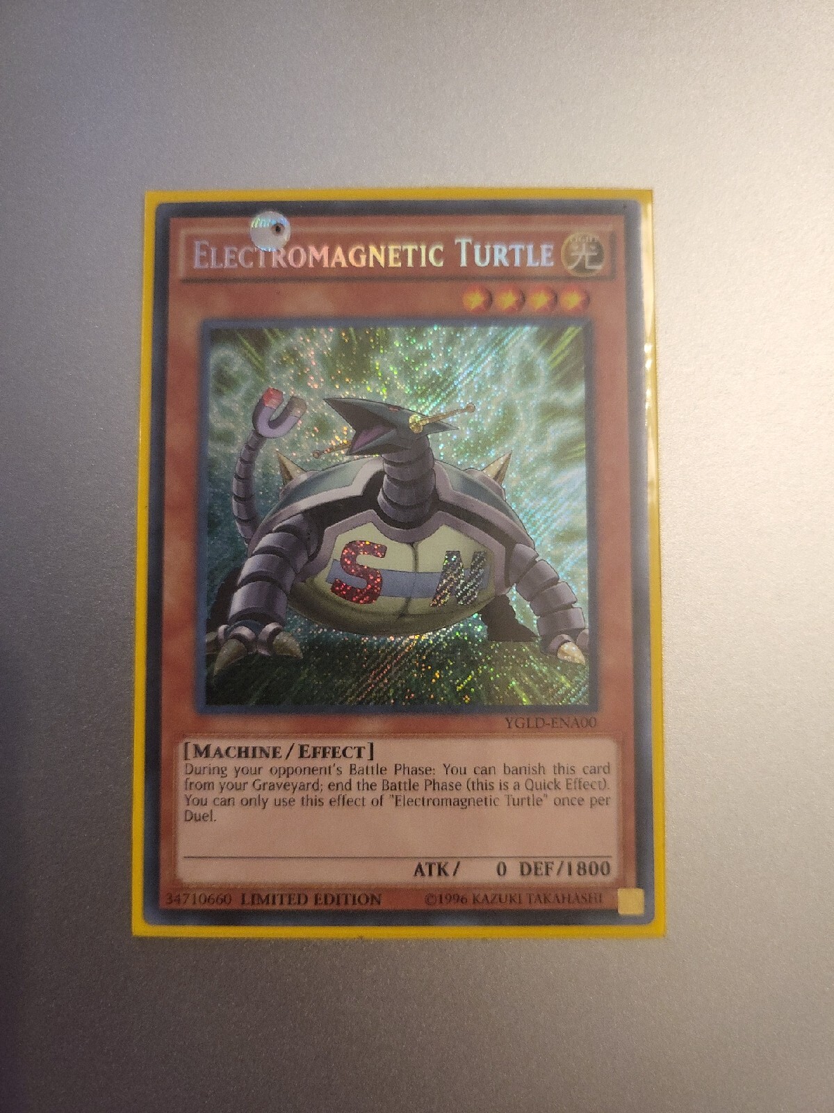 Yu-Gi-Oh! TCG Electromagnetic Turtle Yugi's Legendary Decks YGLD-ENA00 ...