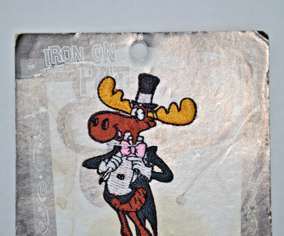 Bullwinkle Moose Rocky & Bullwinkle Classic Cartoon Iron On Patch Rare ...