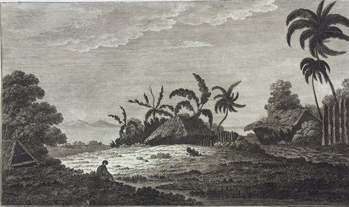 1784 Captain Cook - Tonga - A View in the Island of Rotterdam (Nomuka ...