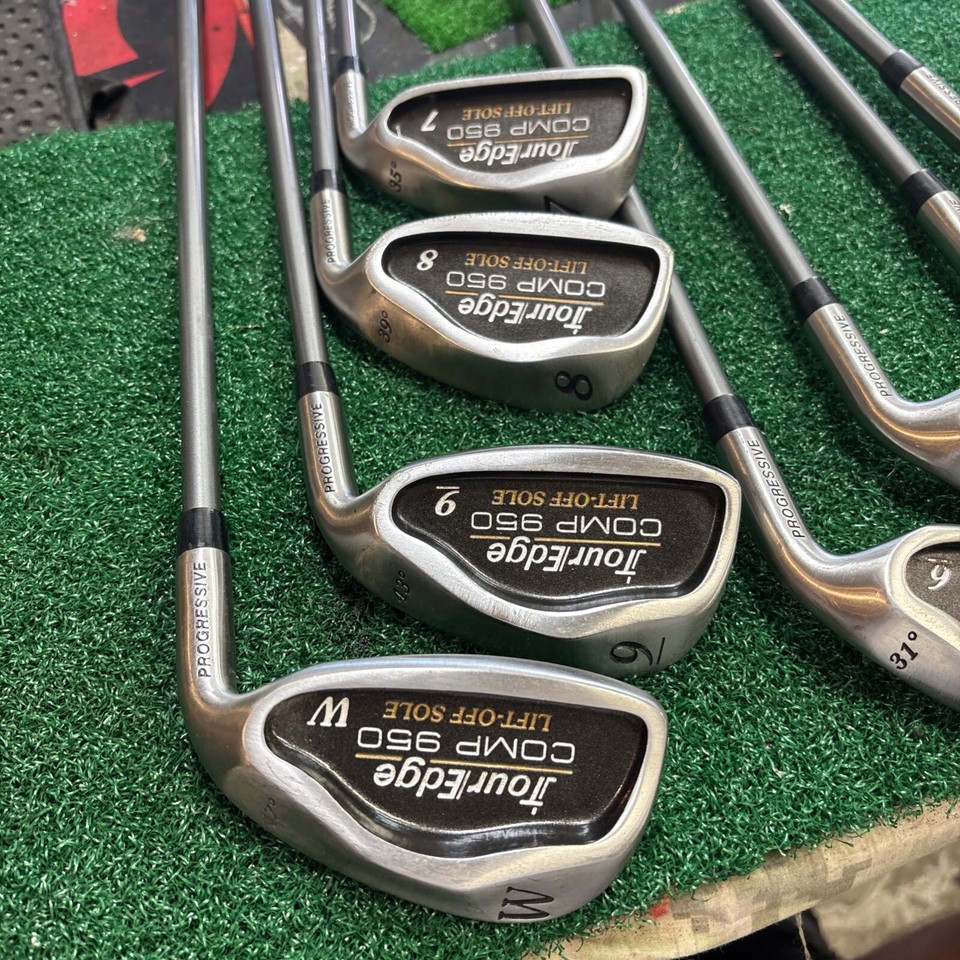 Tour Edge Comp 950 Lift-Off Sole Iron Set 3-PW Graphite Shafts Good ...