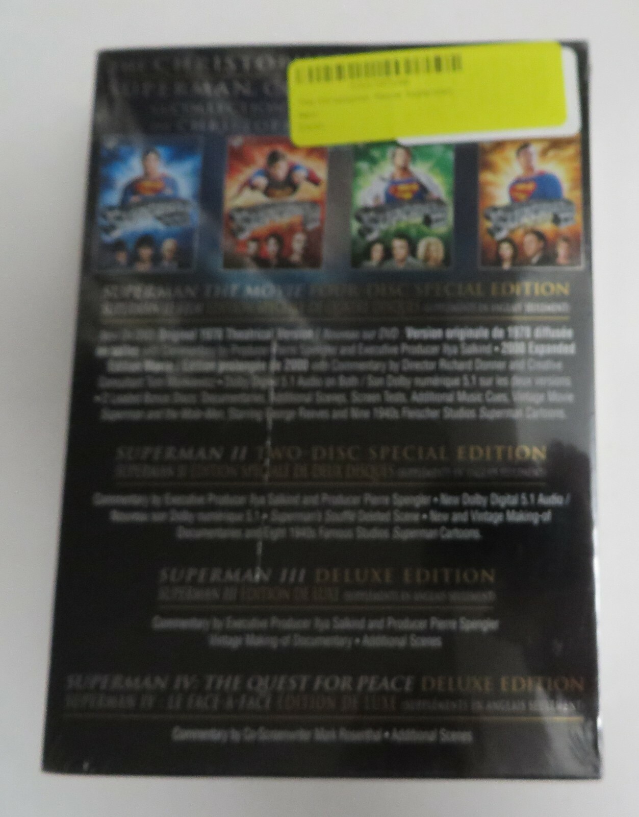 The Christopher Reeve Superman Collection Deluxe DVD New 85391191780 | eBay