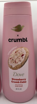 Dove x Crumble Limited Edition Strawberry Crumb Cake Body Wash - 20 Fl ...