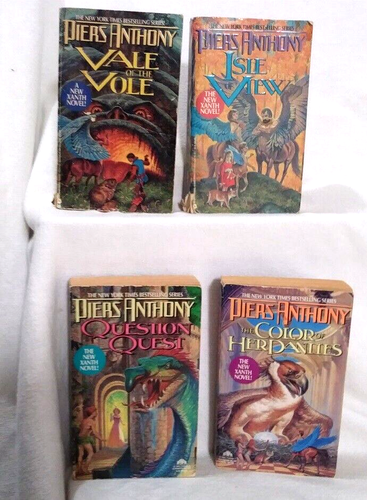 Piers Anthony Books Lot/4 Xanth Series #10, 13, 14, 15 Ppb Humor Sci-Fi ...