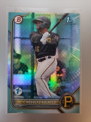 2022 Bowman First Edition Rodolfo Nolasco Sky Blue Foil #BPPF-69 RC ...