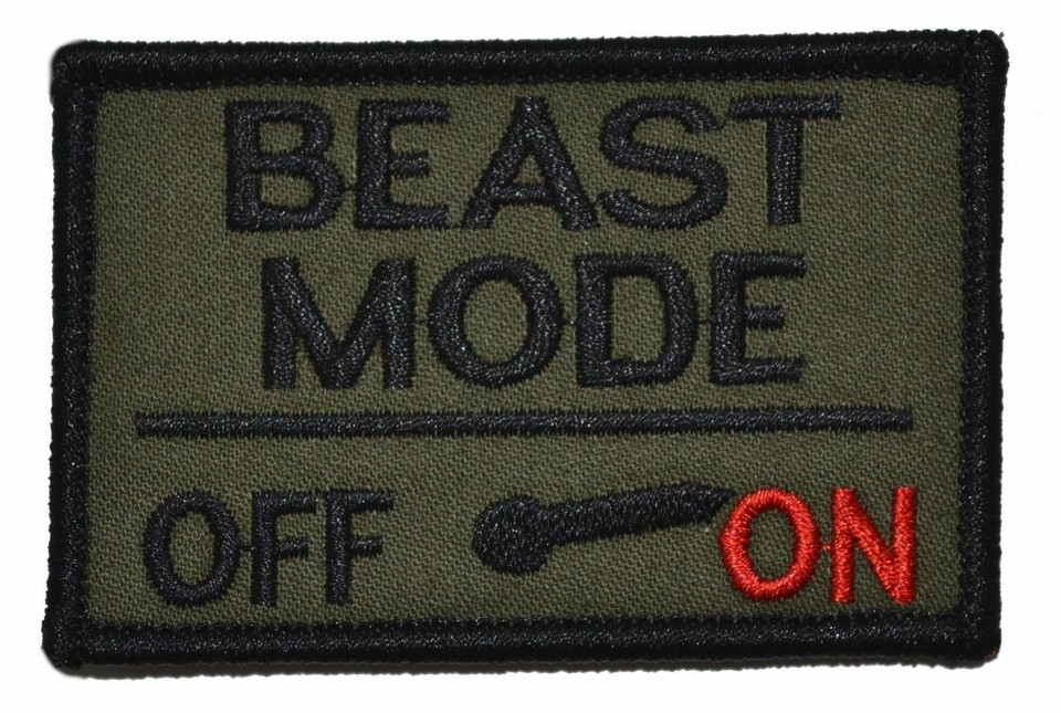 BEAST MODE Activated - 2x3 Hook Fastener Patch | eBay