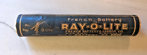 Rare Intact French Flashlight Battery Ray-O-Lite 231 Exp 1920's Dry ...