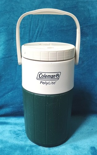 Coleman POLYLITE 5590 Vtg Green & White 1/2 Gallon Water Jug | eBay