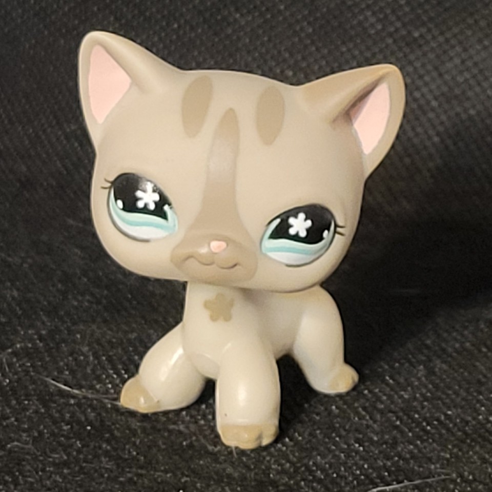 Littlest Pet Shop LPS 792 Shorthair Cat Blue Eyes Blue Magnet 2006 ...