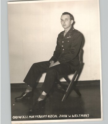 AIR FORCE Colonel JOHN W WELTMAN 328th Fighter Group SANTA ROSA 1944 ...