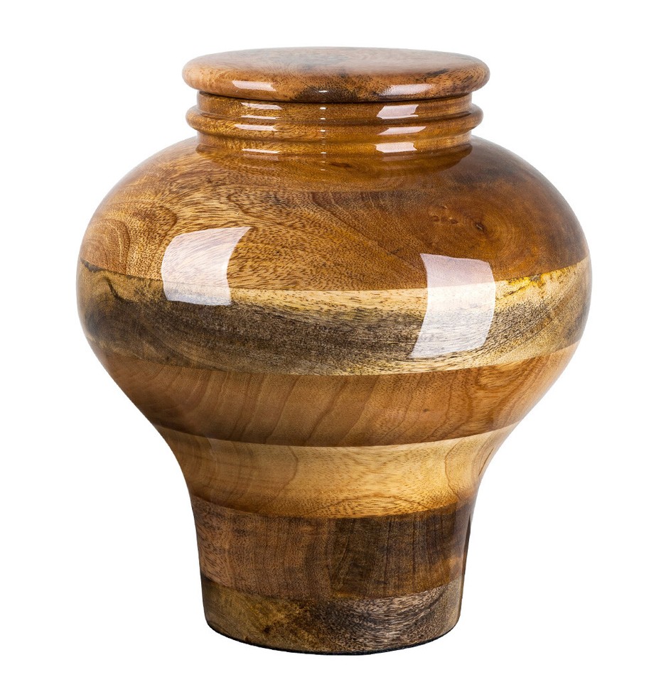 Stunning and very special wooden mango Cremation Funeral urn for ashes ...