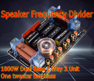 1800W 2Way 3Unit One tweeter two Bass Speaker Frequency Divider ...