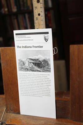 Vintage Travel Brochure Indiana Frontier Lincoln Memorial National Park ...