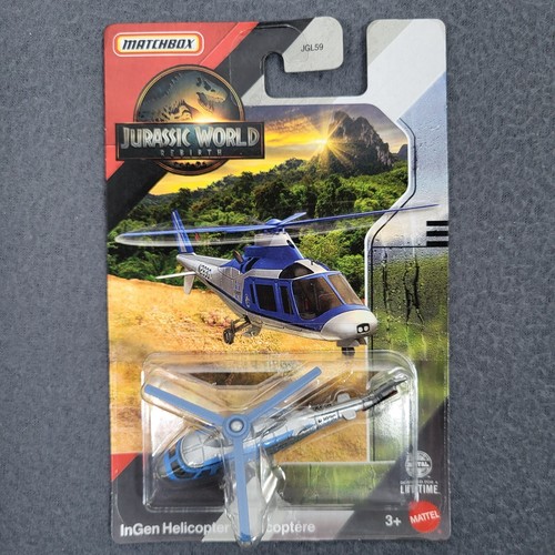 Matchbox Jurassic World Rebirth InGen Helicopter Diecast Chopper NEW ...