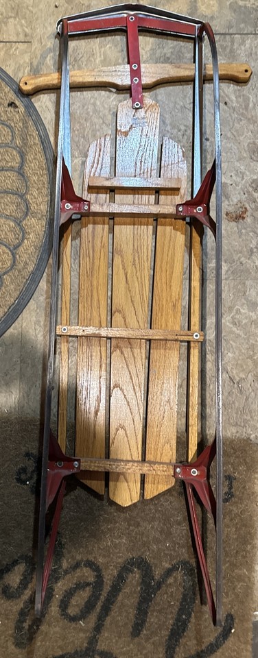 Flexible Flyer F 052 Antique Child's Primitive Wood Sled, sleigh ...
