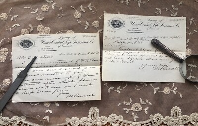 Antique 1895 Union Central Life Insurance Co Cincinnati Sioux Falls SD ...