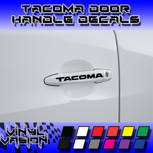 4x Door Handle Decal for Tacoma 2012-2015 Toyota TRD PRO OFFROAD SR SR5 ...