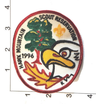 Boy Scouts of America BSA 1996Hawk Mountain Scout Reservation Embroidered Patch | eBay