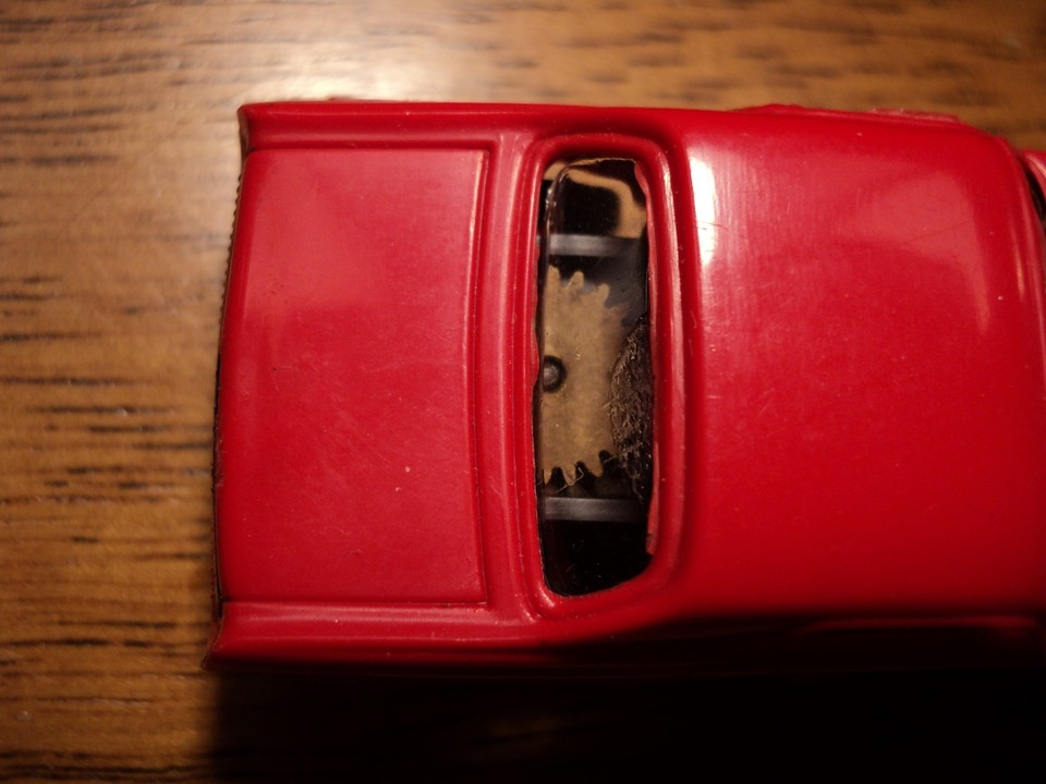 Aurora T-jet Red Mercury Cougar HO Slot Car Runs Needs Oiled Solid ...