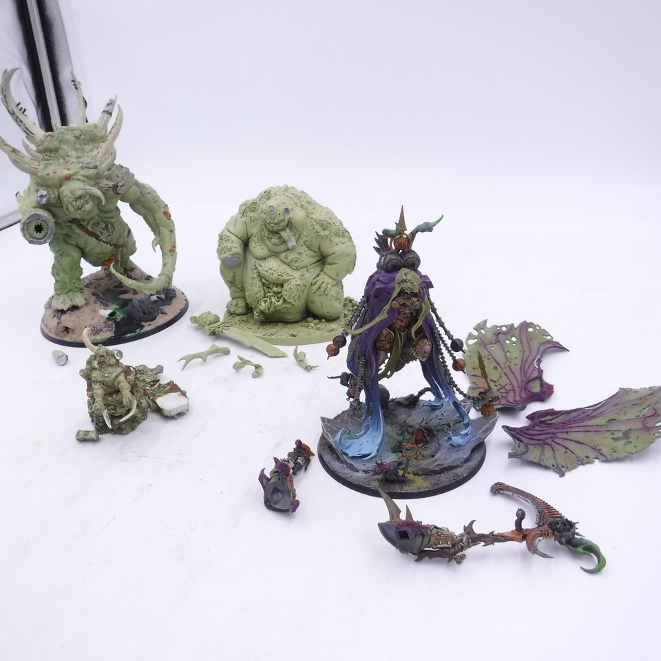 ~200 PIECE Warhammer 40K Death Guard Army Set Painted/Unpainted Intact ...