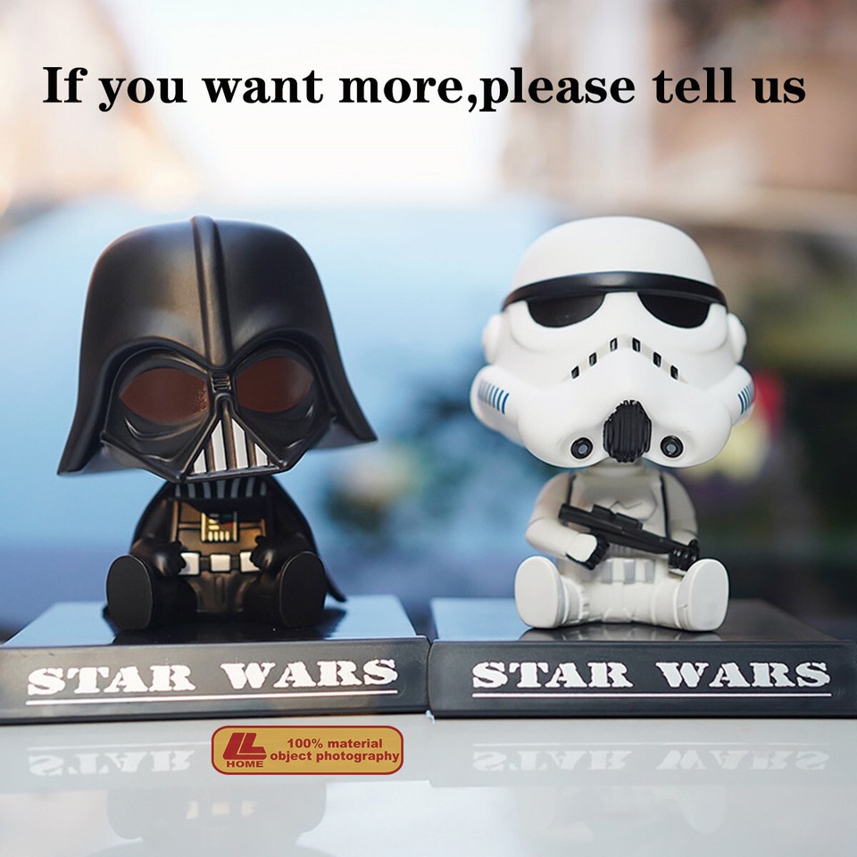 Anime Movie Stormtrooper sitting cute Action Figure Statue Toy Gift car ...