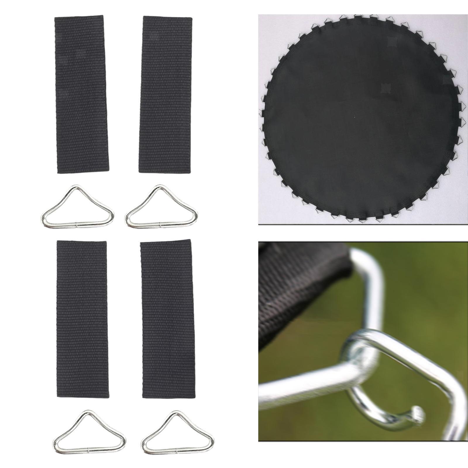 4x 4Pcs Triangle Ring Buckles V Rings High Strength Metal Spring ...